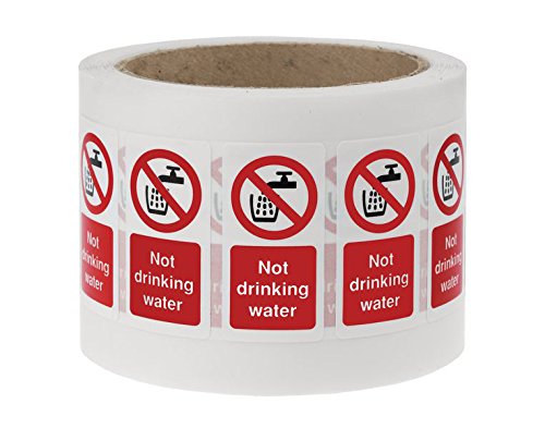 Signs and Labels AMZSRSL065 "Not Drinking Water" Safety Label Roll ...