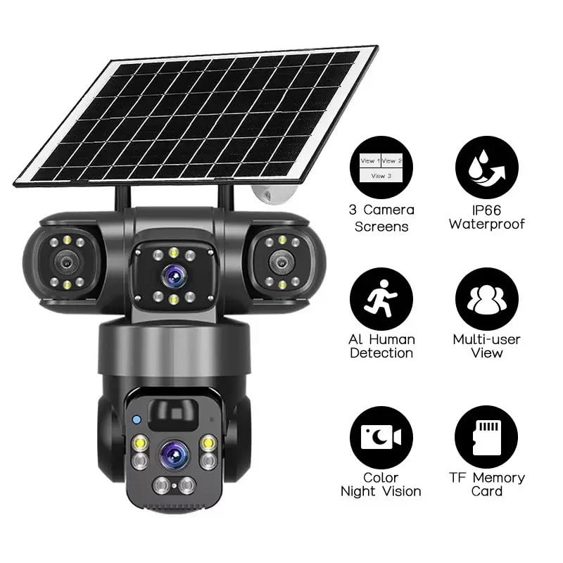 Human Auto Tracking Security Camera BEENOCAM® 4K Solar Security Cameras ...