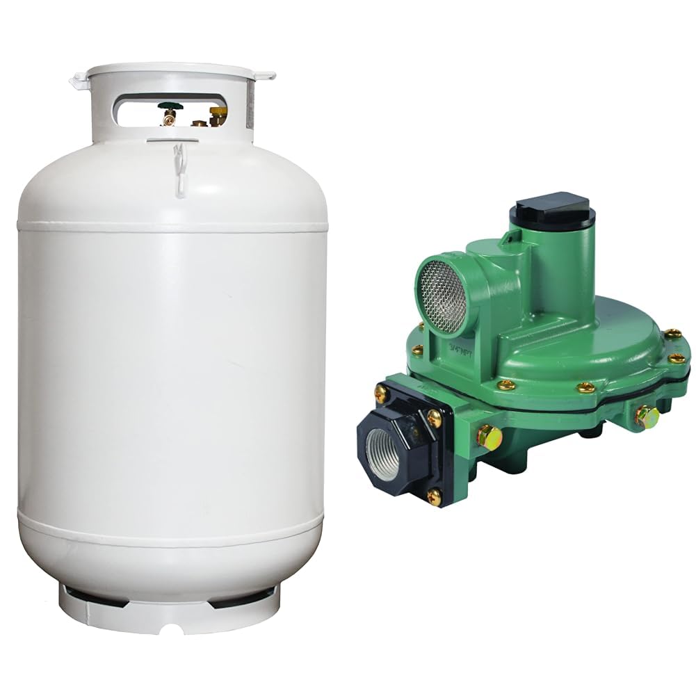 Amazon.com : Flame King 120 Gallon ASME Propane Tank and Emerson-Fisher ...