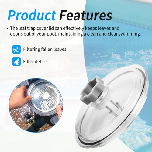 SF15110 Pool Leaf Trap Cover Lid with O-Ring & Valve, for Intex 12 Inch ...
