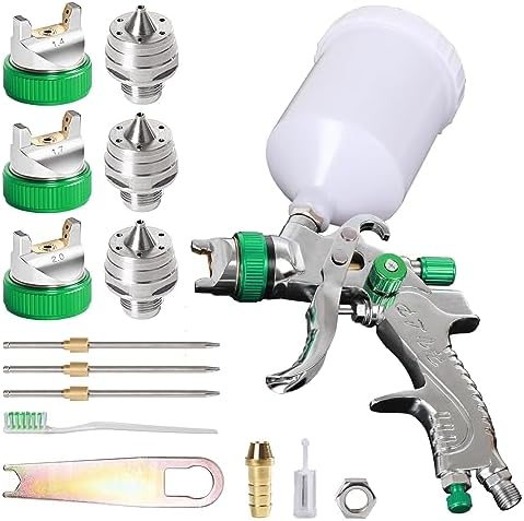Spray Gun For Painting Tongze HVLP Spray Gun Kit: 1.4mm/ 1.7mm/ 2.0mm ...