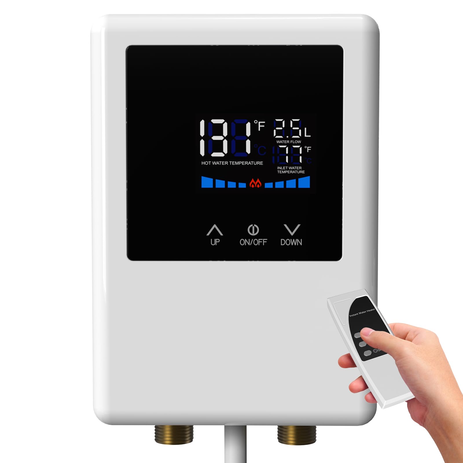 Ganggend Tankless Water Heater Electric 5500W, 110-120V Portable ...