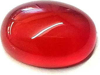 JAGDAMBA GEMS 15.25 Ratti 14.64 Carat Yamani Aqeeq/Red Aqeeq Stone ...