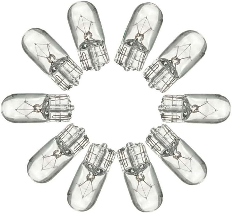 Amazon.com: ZMShun 10Pcs 12V 5W T10 501 194 W5W T3-1/4 Small Light Bulb ...