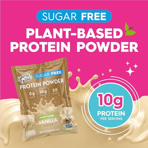 Snapklik.com : Simply Delish Plant-Based Protein Powder - Sugar Free ...
