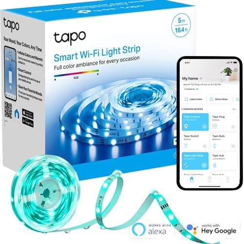 Tapo LED Strip Light, Smart Led Light Strips 5m, WiFi App Control RGB ...