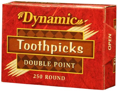 Amazon.com: Dynamic Double Point Rounded Toothpicks, 250-Count (Pack of ...