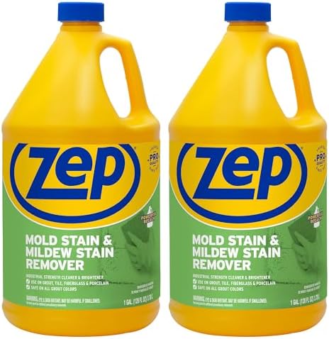 Amazon.com: Zep Mold Stain and Mildew Stain Remover 1 Gallon (Case of 2 ...