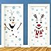 Amazon.com: Christmas Door Decorations Christmas Door Stickers Snowman ...