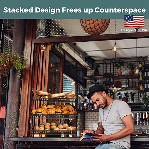 DS THE DISPLAY STORE Black 3 Tier Candy Display Rack, Chip Display Rack ...