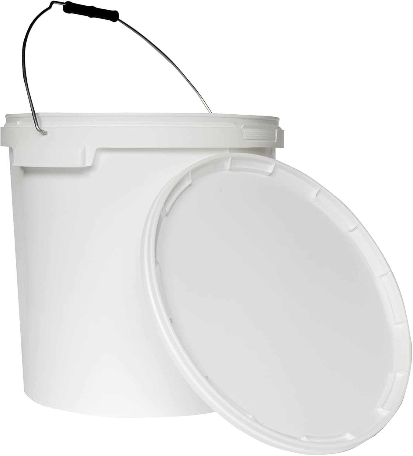 Seau avec Couvercle 20l, Seau en Plastique avec Anse en métallique ...