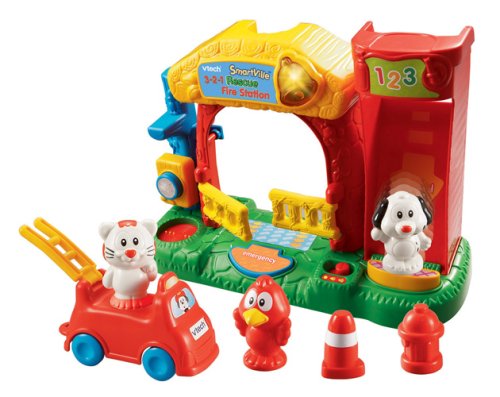 Amazon.com : VTech SmartVille 3-2-1 Rescue Fire Station : Toys & Games