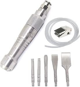 Pneumatic Scaling Gas Shovel Chisel Sculpture Pry Oysters Shell with 5 ...