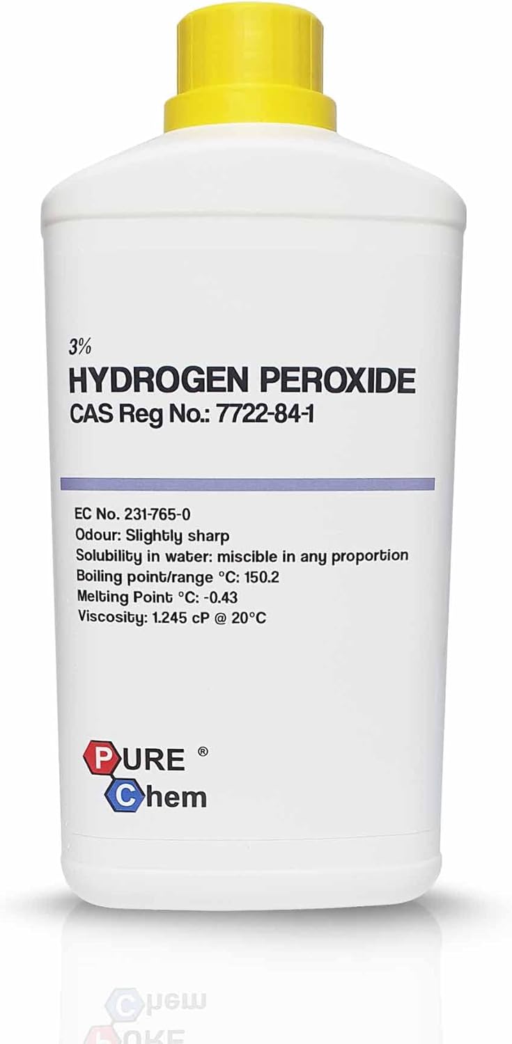 Hydrogen Peroxide 3% Pure Chem H2O2 10 Vols (1L) : Amazon.co.uk: Health ...
