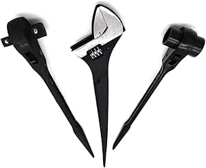 16" Adjusdable Spud Wrenches & Dual ratchet & Dual Socket Ratchet ...