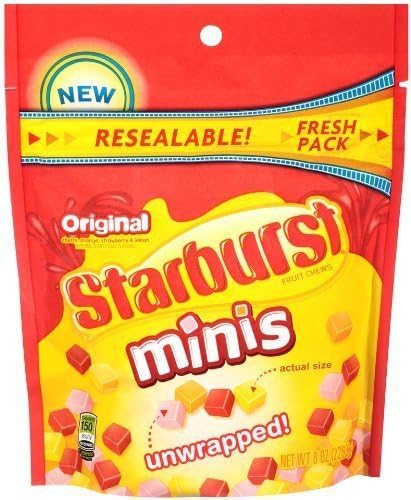 Amazon.com : Starburst, Original Minis Candy, 8oz Bag (Pack of 4 ...