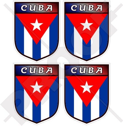 CUBA Escudo Cubano República de Cuba 50mm (2") Pegatinas de Vinilo ...