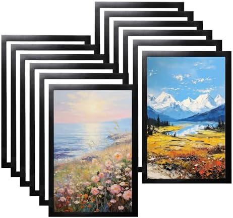 WUBAYI 12pcs A4 Magnetic Photo Frames, Self Adhesive Magnetic Picture ...