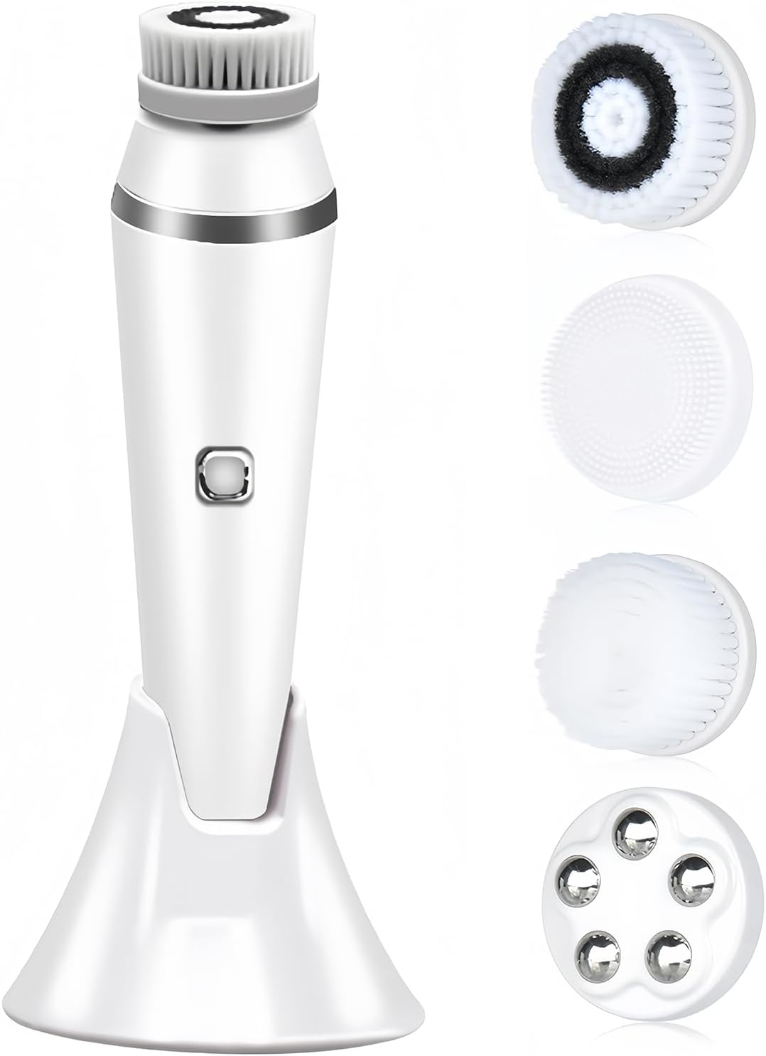 Amazon.com: Facial Cleansing Brush, 6 in 1 Electric Face Scrubber with ...