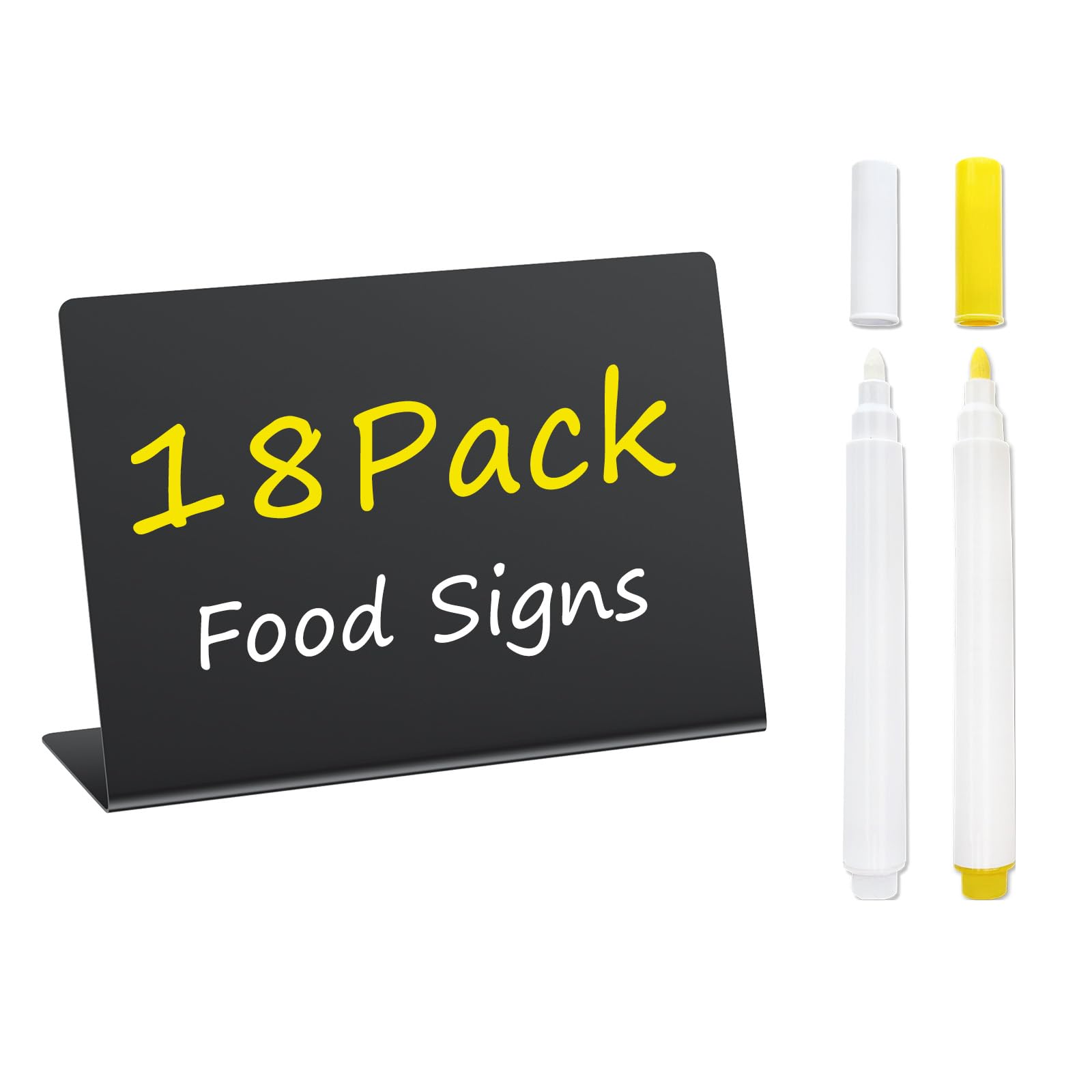 Snapklik.com : 18 Pcs 4"x3" Mini Food Labels For Party Buffet - Mini ...