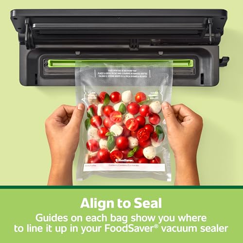 Snapklik.com : FoodSaver Quart Pre-Cut Vacuum Seal Bags, Easy Use ...