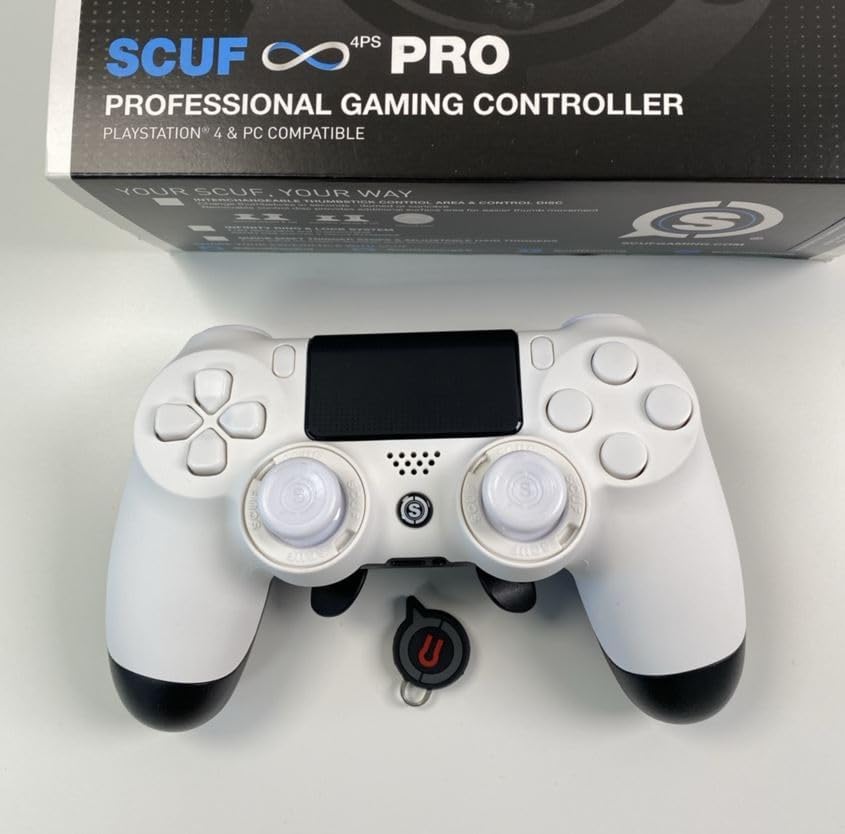 Amazon.com: SCUF Infinity 4PS Pro Gaming Controller for PC, PS4- White Shell with EMR Key ...