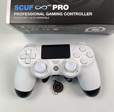 Amazon.com: SCUF Infinity 4PS Pro Gaming Controller for PC, PS4- White ...