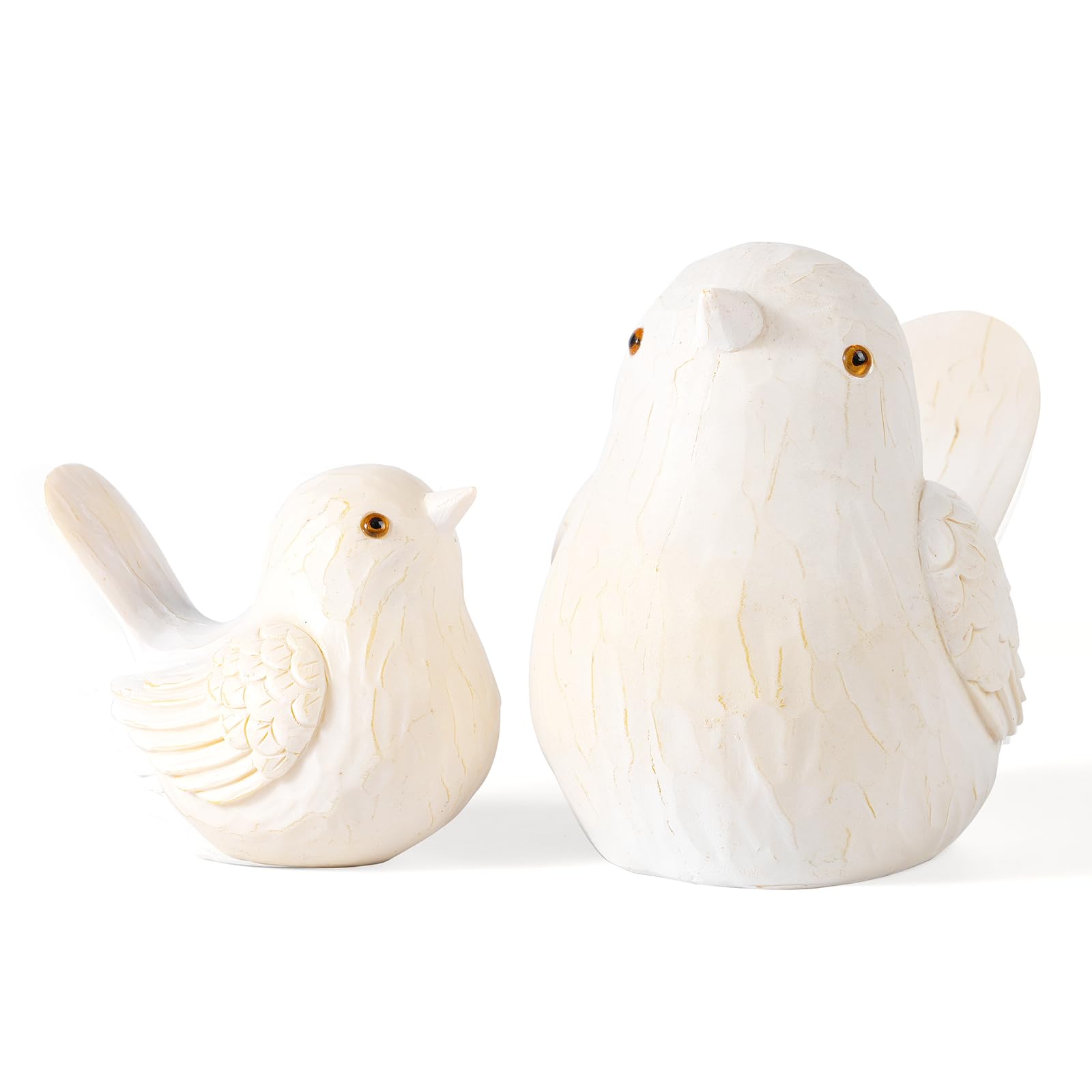 Amazon.com: Biobasedon Resin Bird Statues Home Decor - Brids Figurines ...