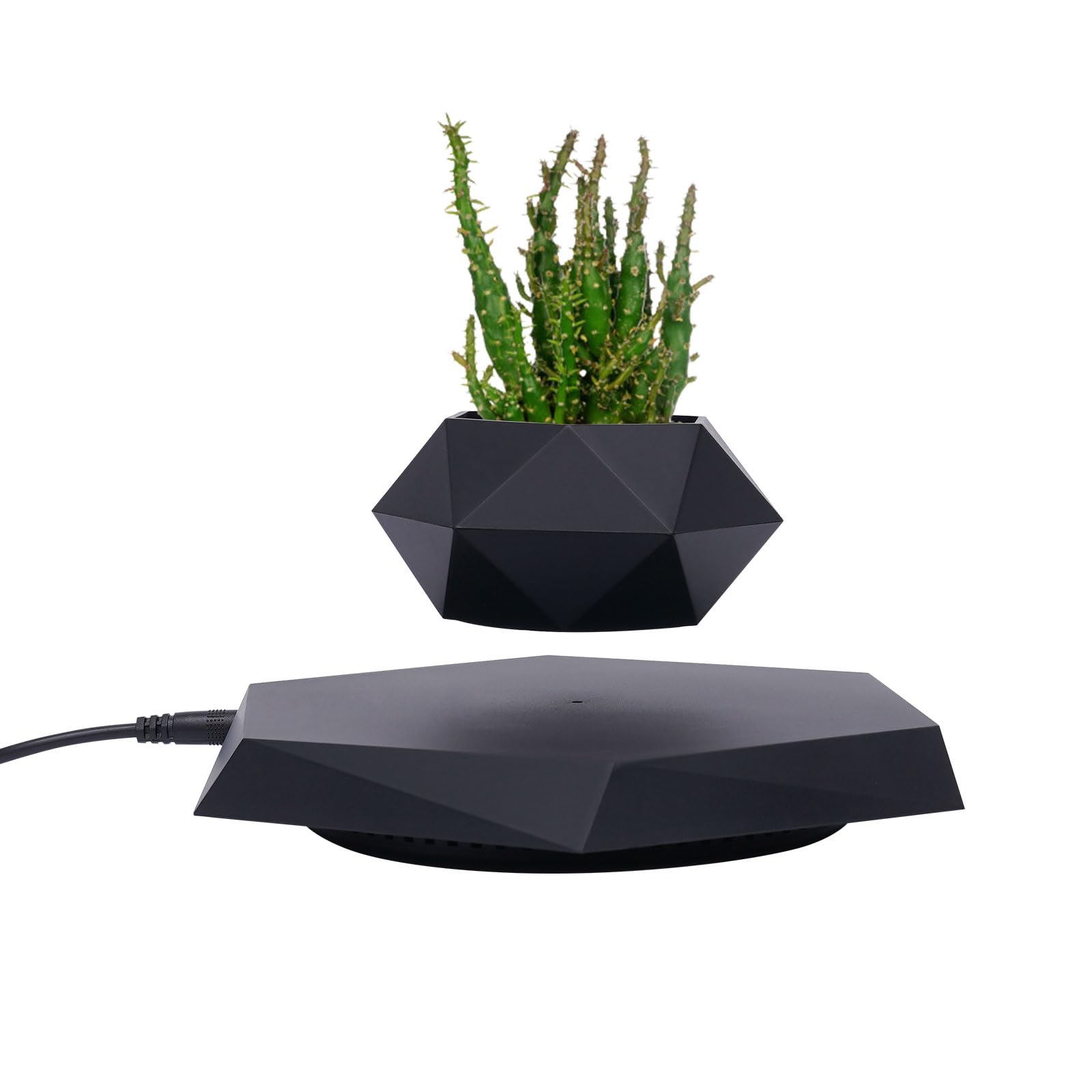 Amazon.com : Bacacoo Rotation Flower Pot, Magnetic Levitating Plant Pot ...