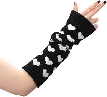 Amazon.com: Cute Arm Warmers Kawaii Fingerless Gloves for Women Girls ...
