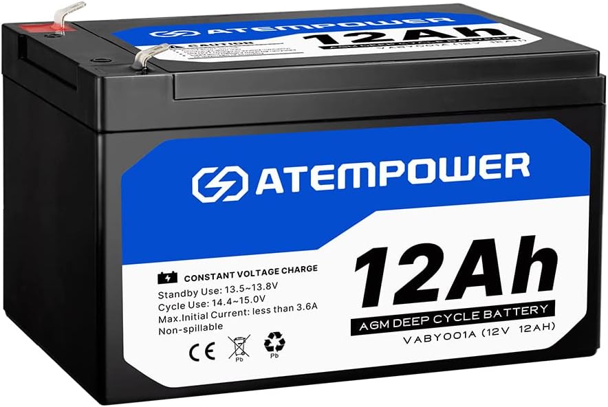 Bosch BA12-7T1 12V 7AH VRLA AGM Rechargeable Standby Battery Black ...