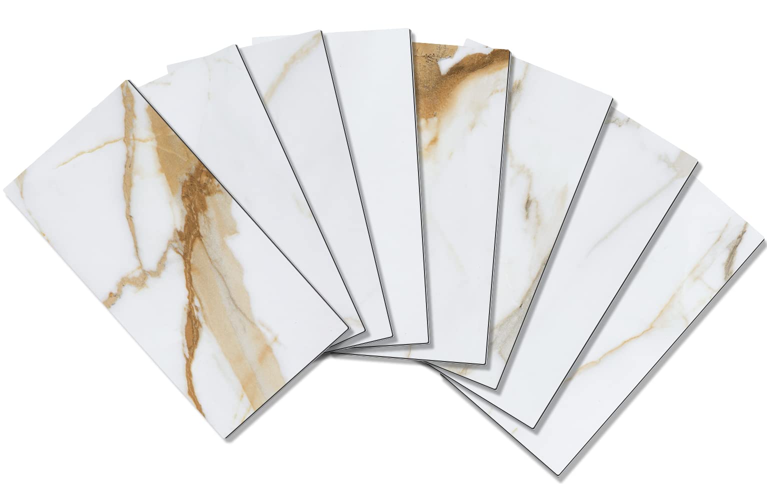 STICKGOO 100-Pieces Peel and Stick Backsplash PVC Wall Tile, 6" x 3 ...