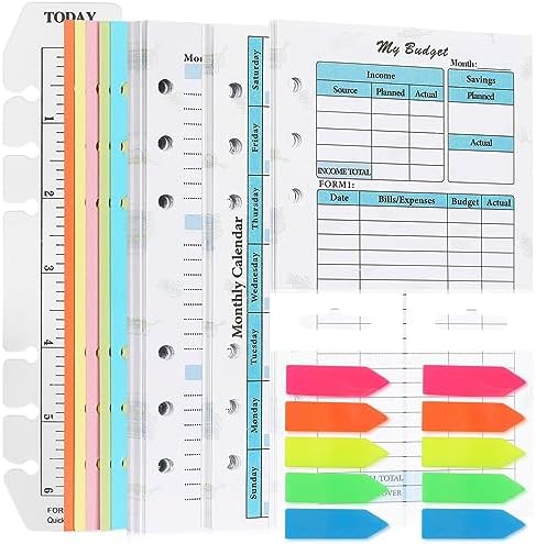 Amazon.com : Toplive 7 Pack A5 Planner Inserts Monthly Weekly Planner ...