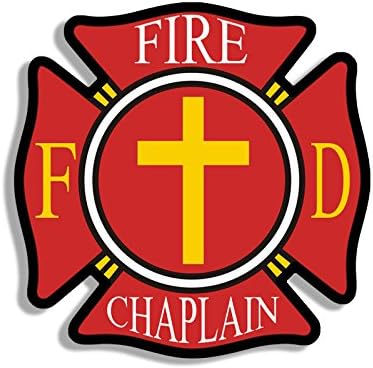 Amazon.com: Fire Chaplain Maltese Shaped Sticker (Service fire ...
