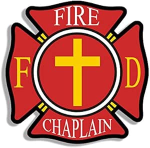 Amazon.com - Fire Chaplain Maltese Shaped Sticker (Service fire ...