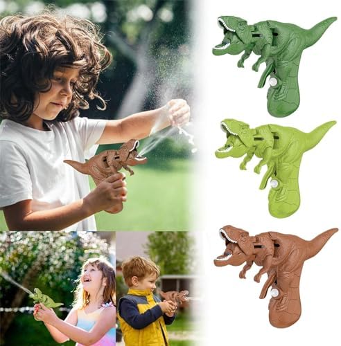3pcs Funny Dinosaur Waterguns Toy,Dinosaur Water Soaker Small Water ...