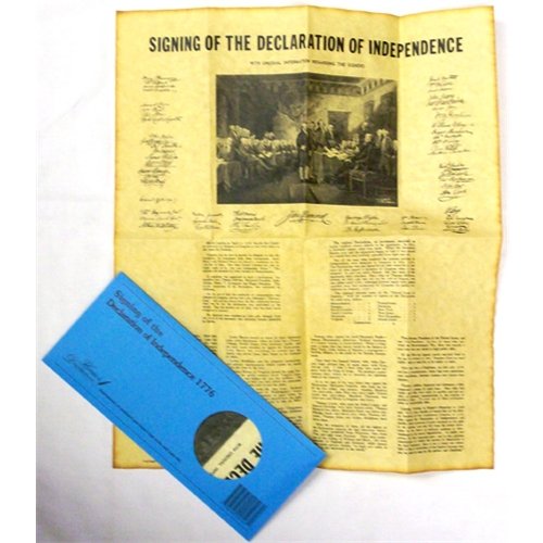 THE SIGNING OF THE DECLARATION OF INDEPENDENCE 1776 AUTHENTIC ...