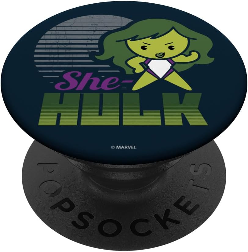 Amazon.com: Marvel Hulk She-Hulk Posing Cartoon PopSockets Standard ...