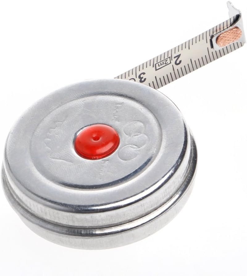 KROST 2M Stainless Steel Tape Rule Pocket Tricles Measuring Tape Silver ...