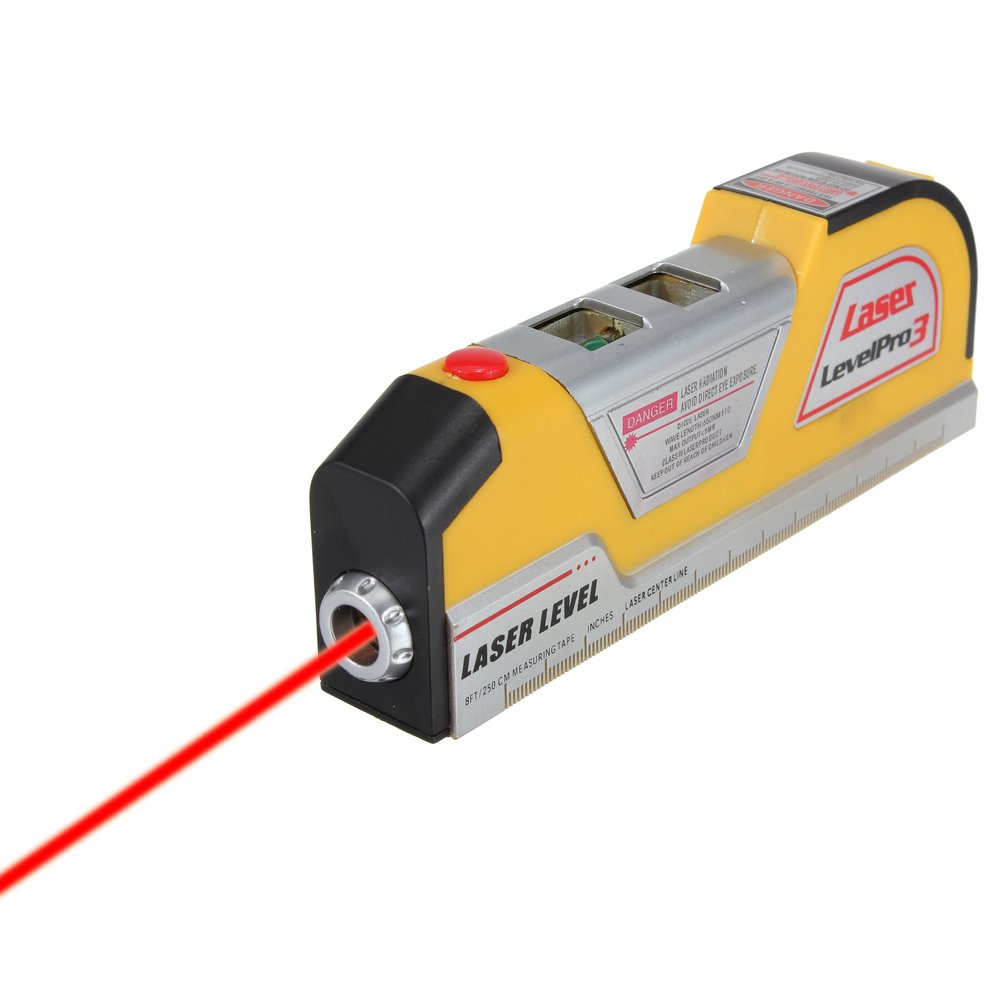 Multipurpose Laser Level Horizon Vertical Line PRO 3 Tape Measure ...