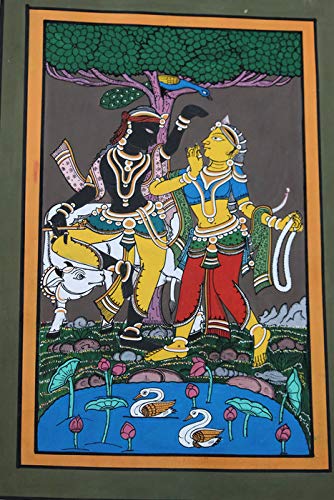 Phalgum Creation Handicrafted Radha Krishna Raghurajpur Patachitra Art ...