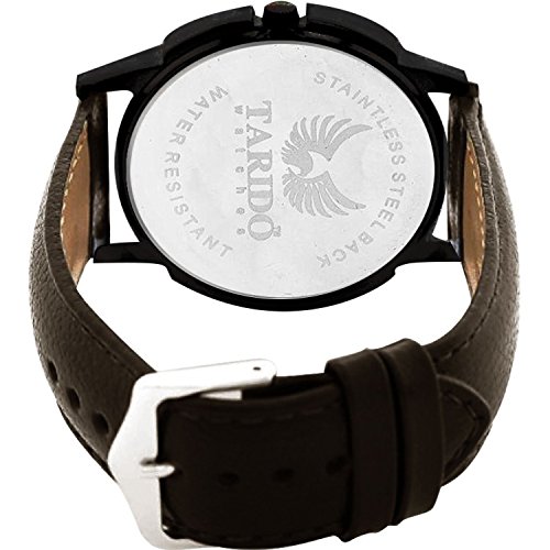 TARIDO Analouge Black Dial Water Resistant Strap Watch for Men : Amazon ...