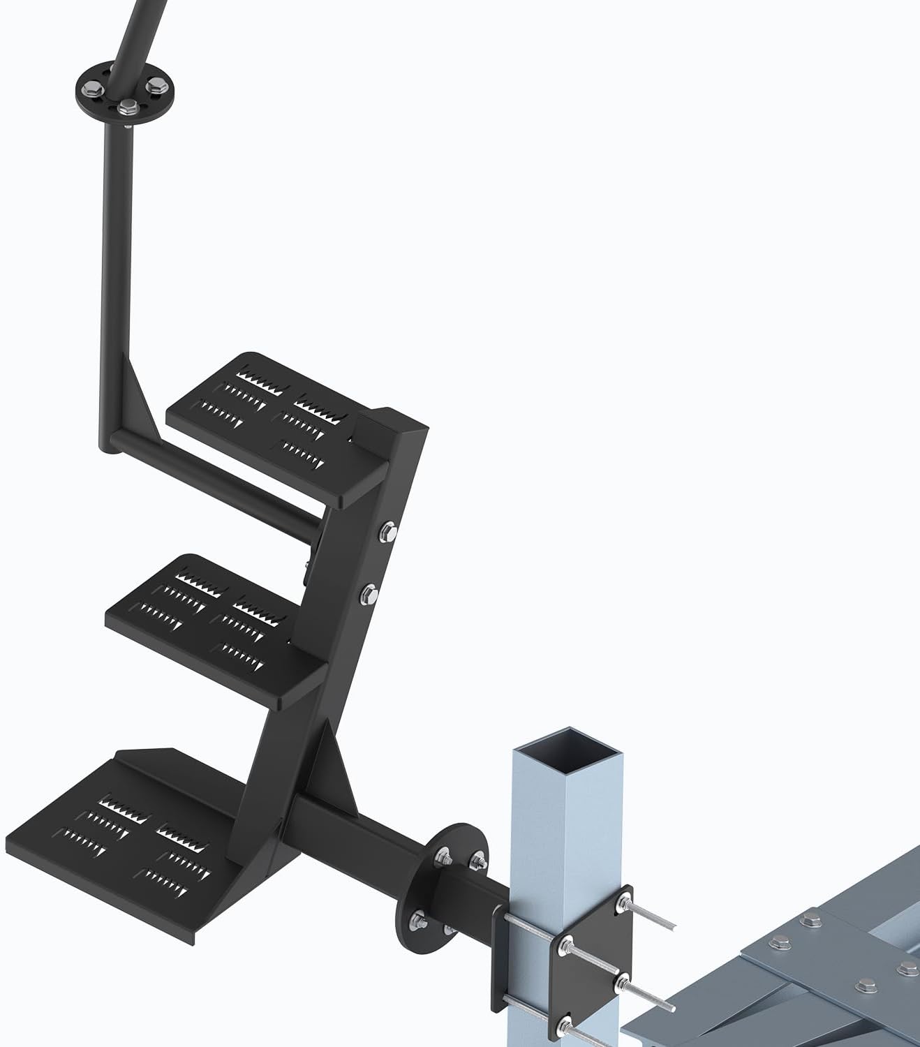 Amazon.com : DITKOK Adjustable Boat Steps for Trailer, Boat Trailer ...