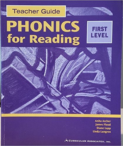 Phonics for Reading: First Level, Teacher Guide/CA191: Archer, Anita ...