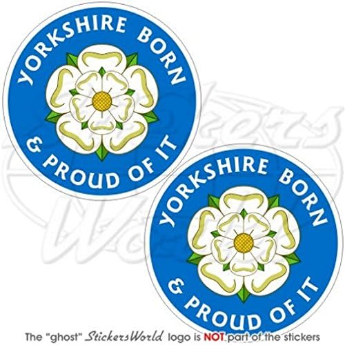 Funky Gifts Yorkshire White Rose Vinyl Sticker : Amazon.co.uk: Automotive