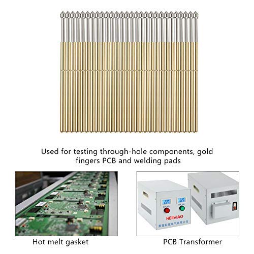 Keenso Spring Test Probe, 100 pcs P100-E2 Spring Test Probes Dia 1.5mm ...