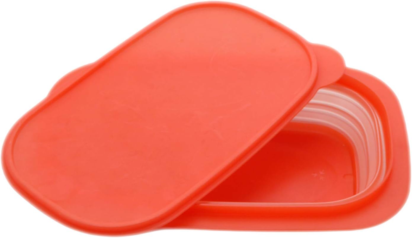 Tupperware Mini-Max Rectangular Folding Bowl, 2.3 Litres, Salmon/Coral ...