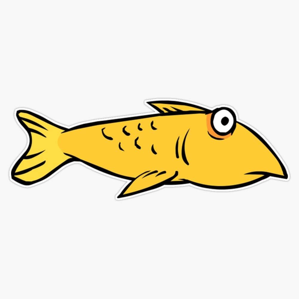 Amazon.com - Club Penguin Fish Bumper Sticker Window Vinyl Decal 5"