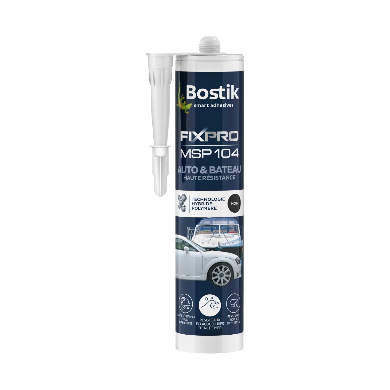 Bostik FIXPRO – Mastic Auto et Bateau MSP 104 – Colle et Joint – Tous matériaux – Résiste aux ...