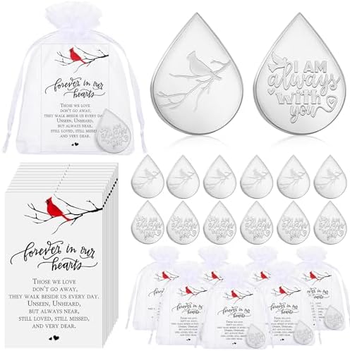 Amazon.com: Ctosree 50 Set Memorial Ornaments Includes Mini Tear Shaped ...